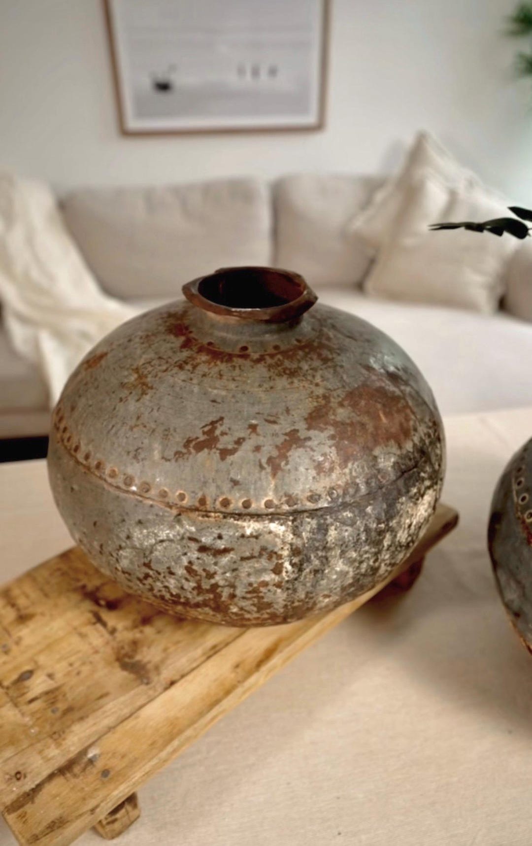 Large Vintage Iron Matka, Decor Piece, Vase - Etsy