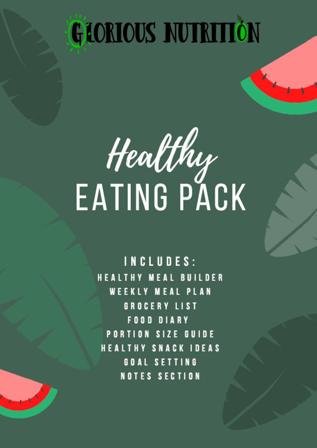 Healthy Eating Bundle! Includes Healthy Eating Pack & Bonus Food ...