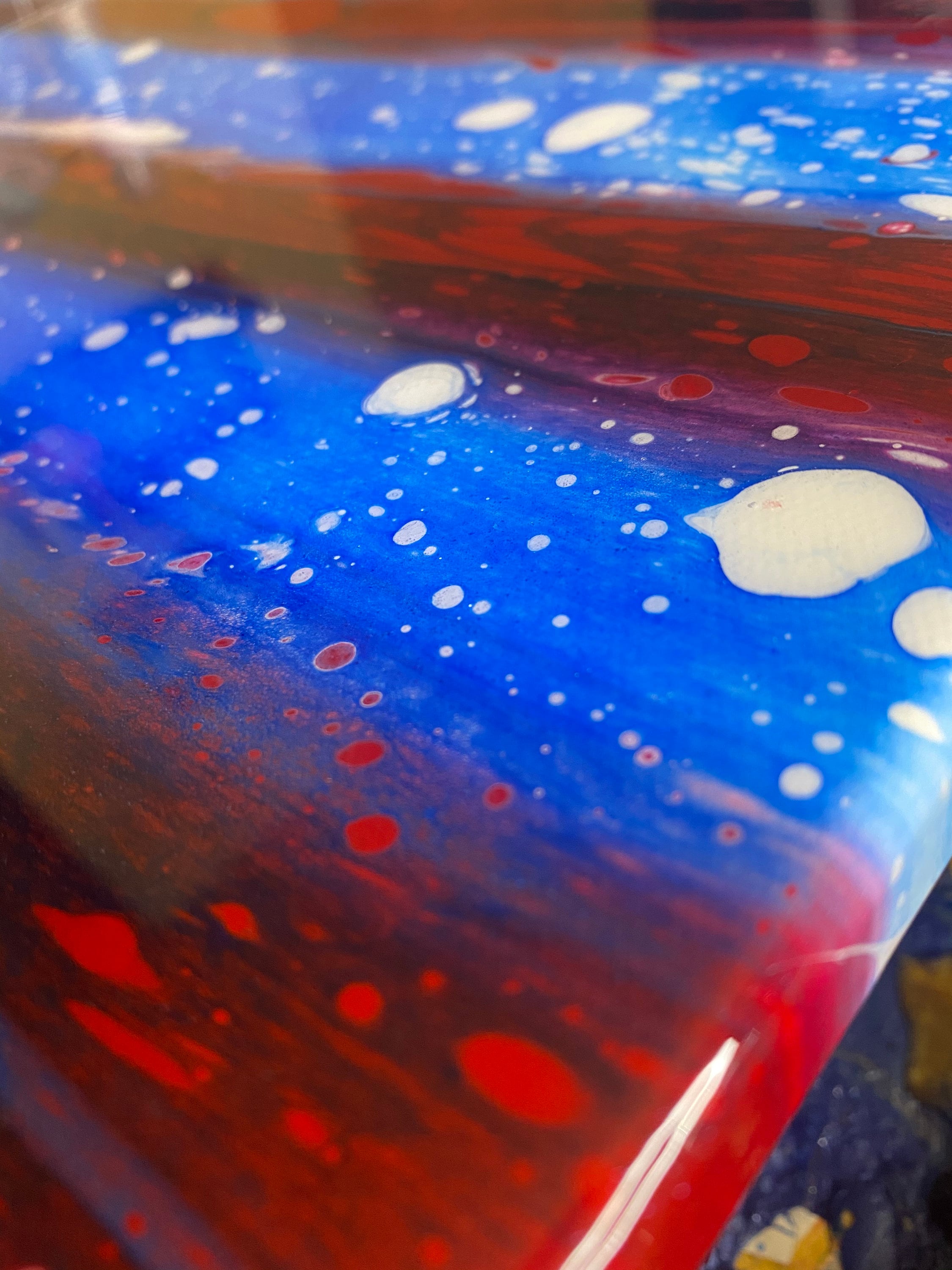 24x12 Acrylic Pour American Flag - Etsy 日本