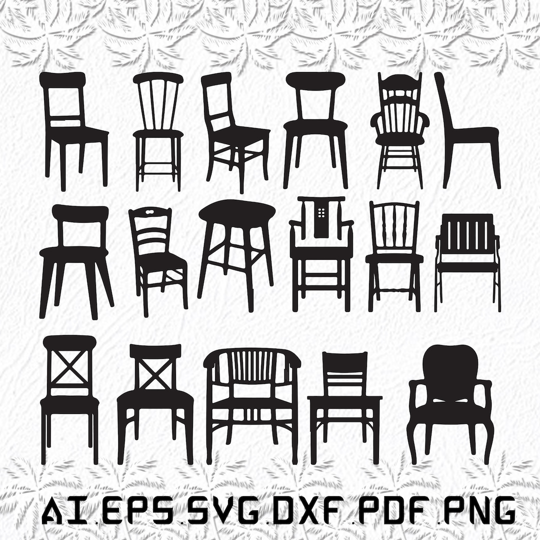 Wood Chair Svg, Wood Chairs Svg, Wood Svg, Chairs, Wood, SVG, Ai, Pdf ...