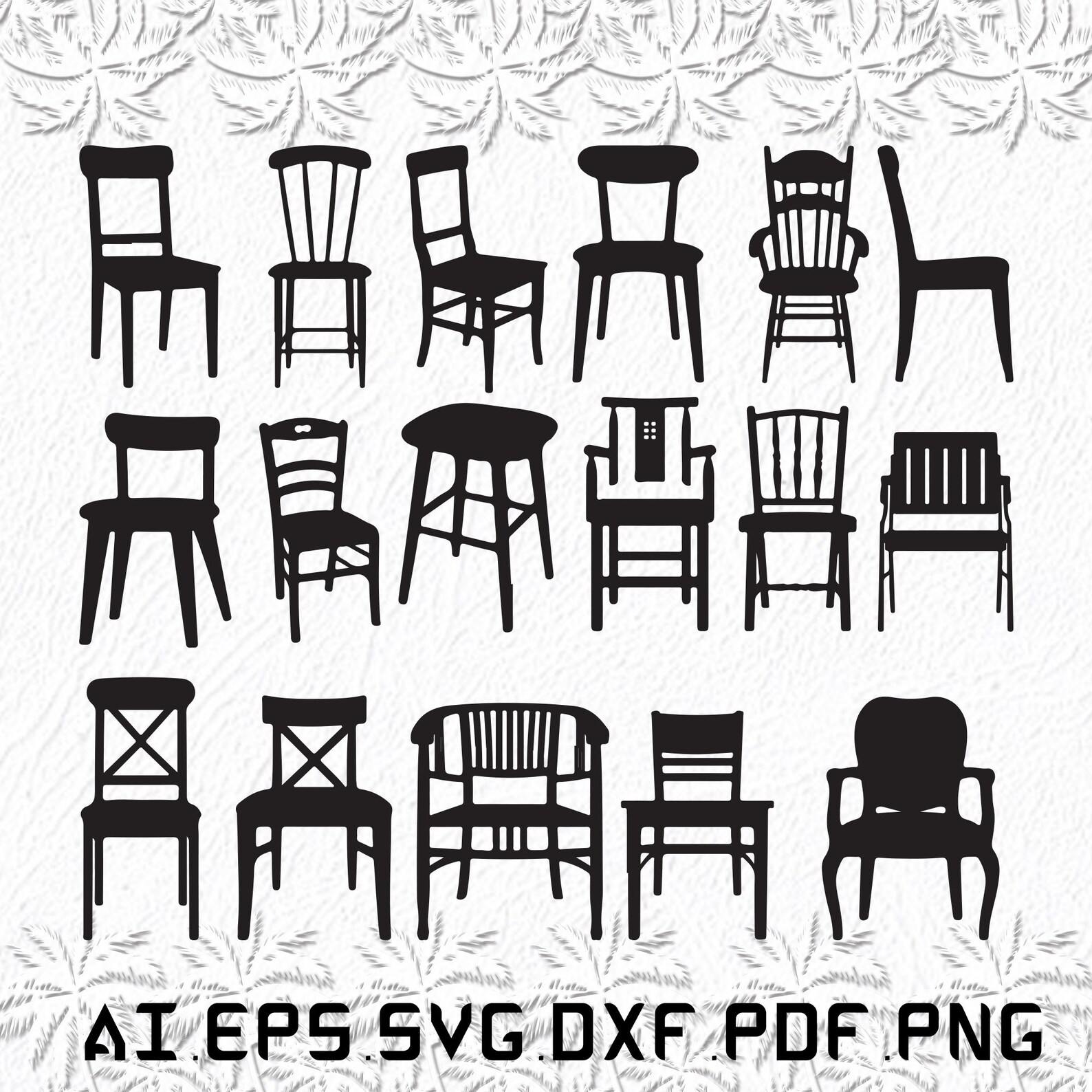 Wood Chair Svg, Wood Chairs Svg, Wood Svg, Chairs, Wood, SVG, Ai, Pdf ...