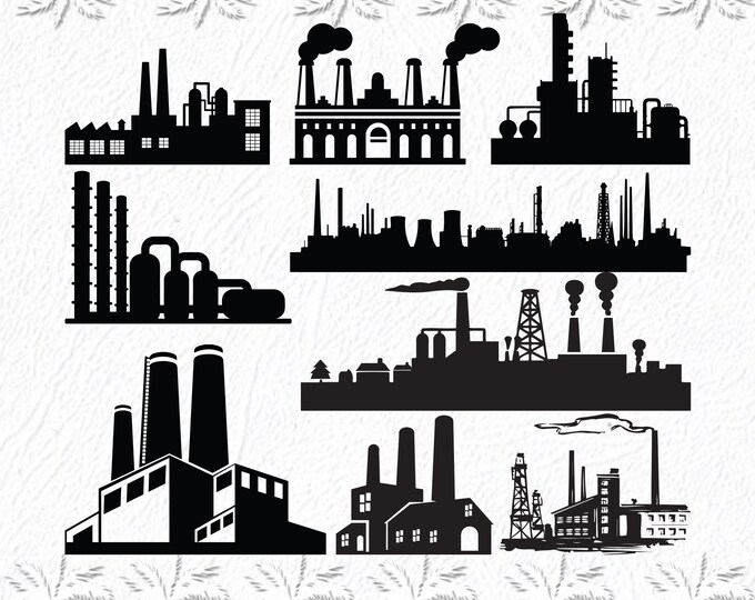 Factory Svg Oil Factory Svg Oil Refinery Svg Gasoline Oil - Etsy