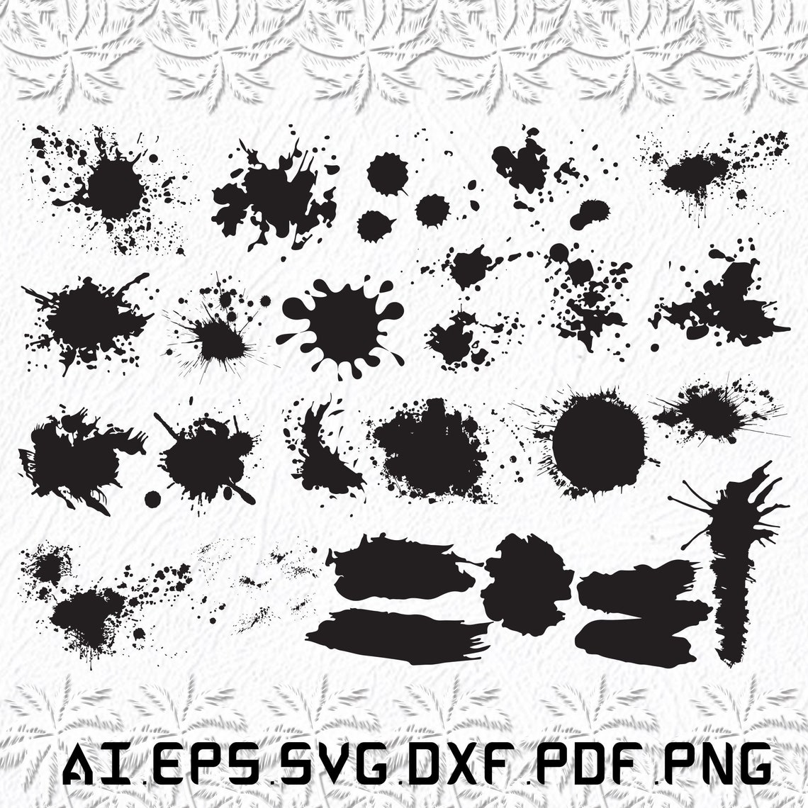 Splatter Paint Svg Paint Splatter Svg Splatter Svg Paints - Etsy