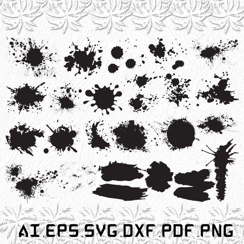 Splatter Paint Svg Paint Splatter Svg Splatter Svg Paints - Etsy