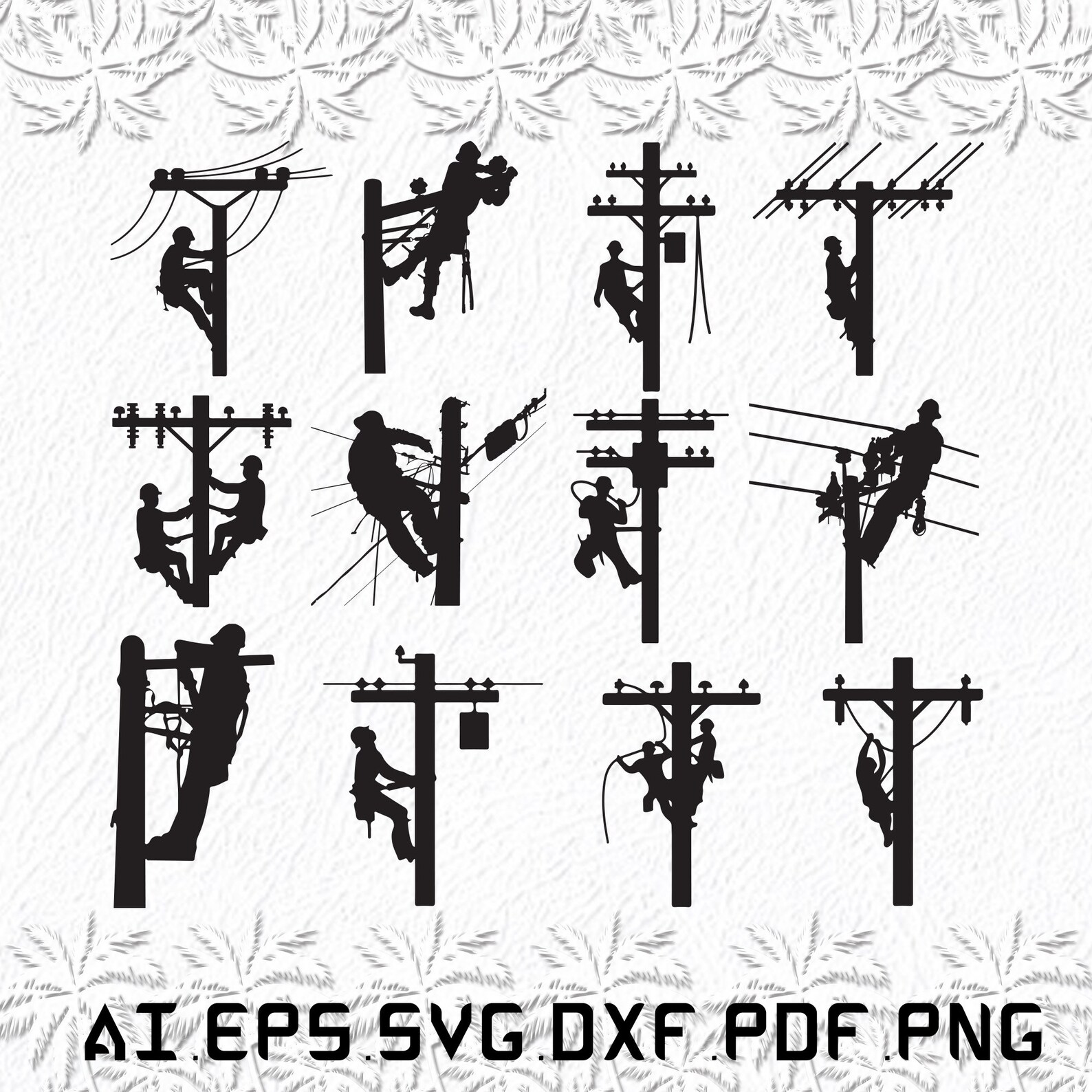 Lineman Svg Line Mans Svg Man Svg Electric Woman SVG Ai - Etsy