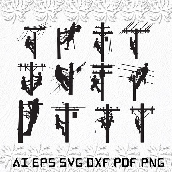 Electric Lineman Png - Etsy