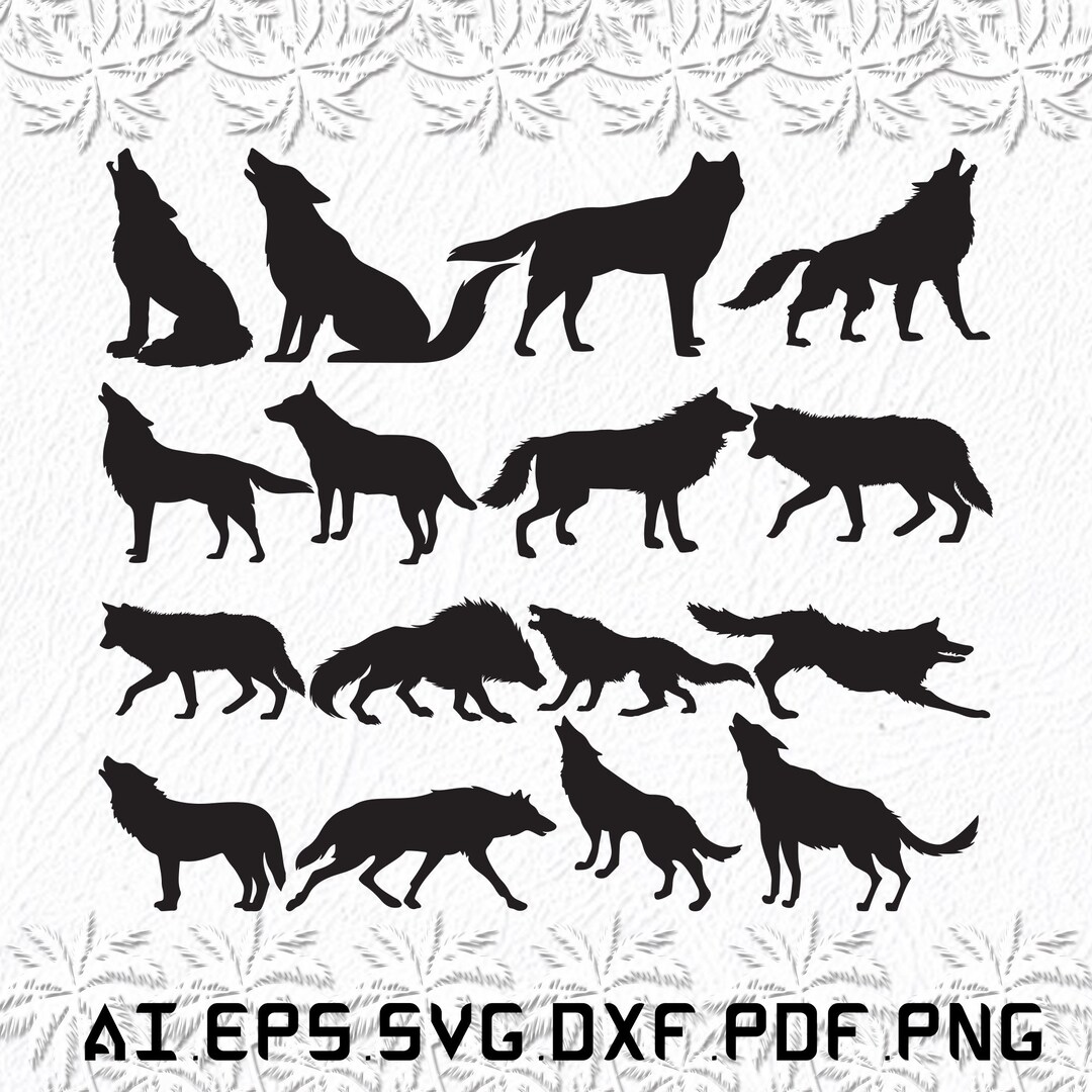 Wolf Svg, Wolfs Svg, Nature Svg, Animal, Animals, SVG, Ai, Pdf, Eps ...