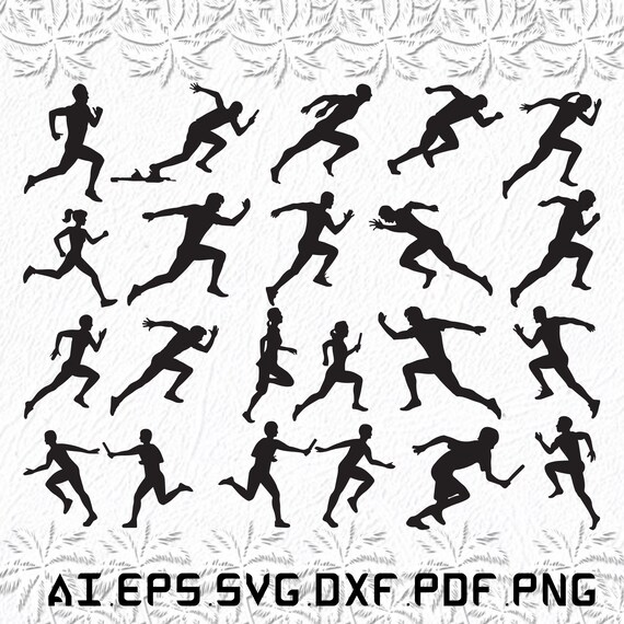 Relay Runners Svg Relay Runner Svg Relay Svg Runner Run - Etsy