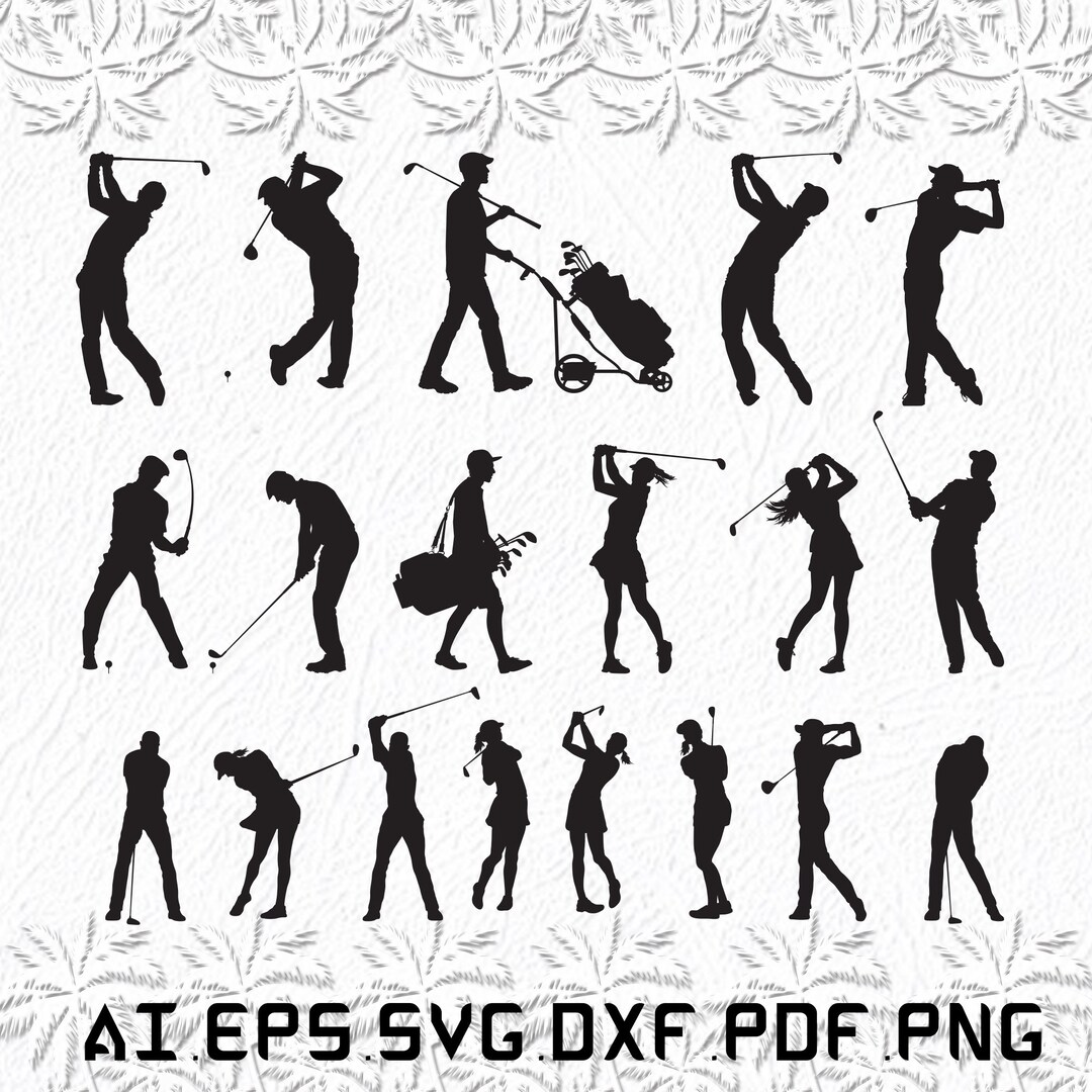 Golf Player Svg, Golf Players Svg, Golf Svg, Player, Sports, SVG, Ai ...
