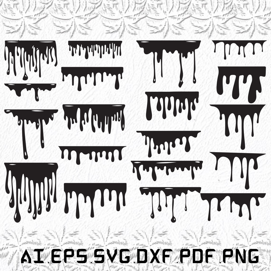 Dripping Borders Svg, Dripping Border Svg, Dripping Svg, Borders ...