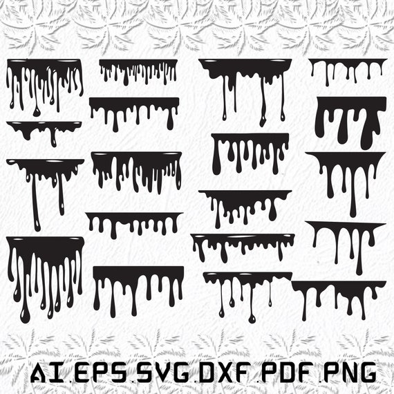 Dripping Borders Svg Dripping Border Svg Dripping Svg - Etsy