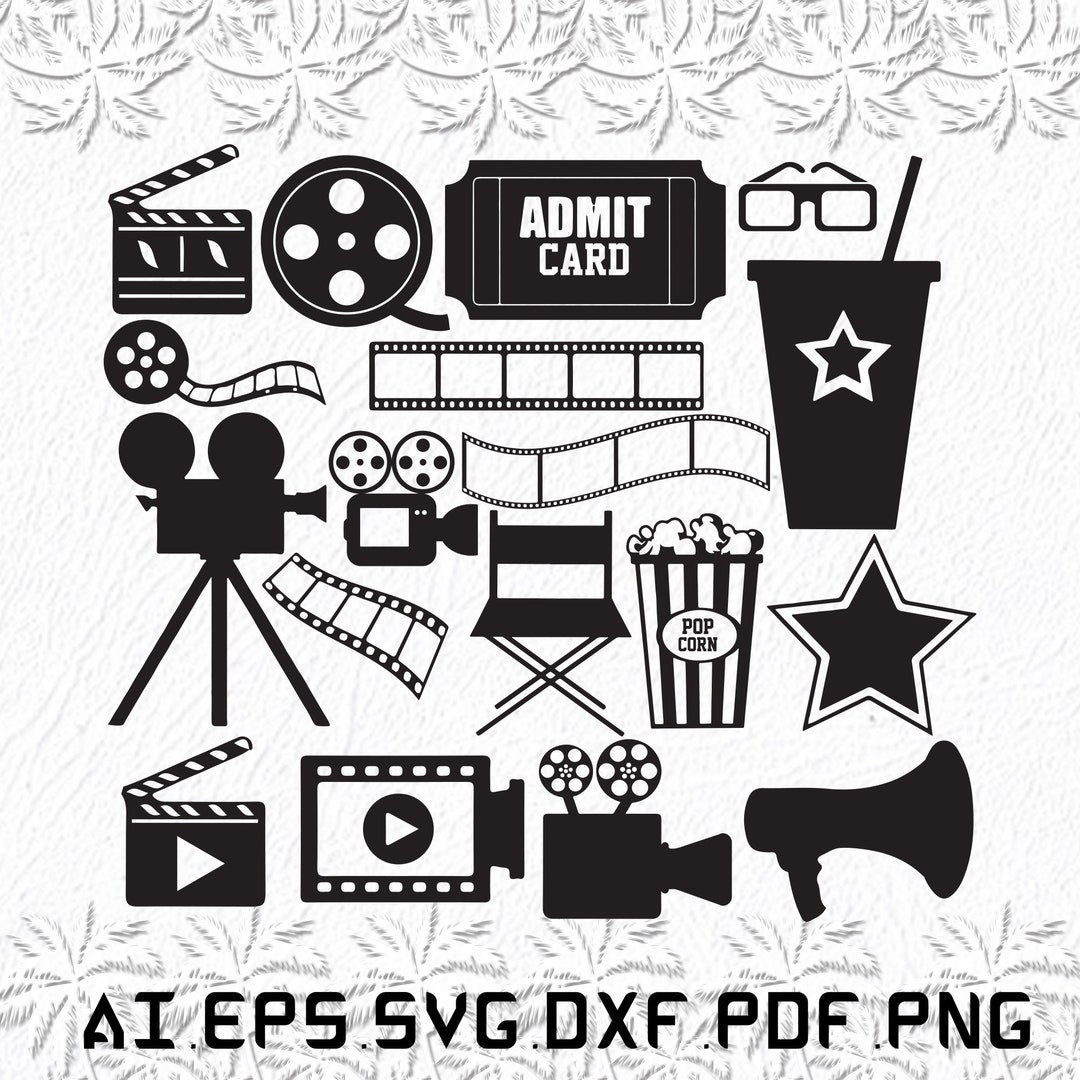 Movie Theme Svg, Movie Svg, Theme Svg, Video, Film, SVG, Ai, Pdf, Eps ...