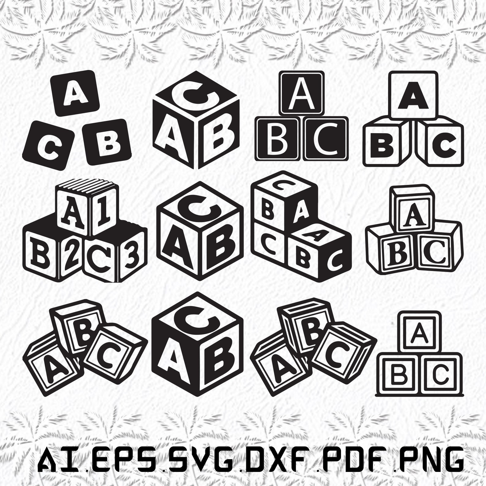 Alphabet Cubes Svg Alphabet Cube Svg Alphabet Svg Cubes - Etsy