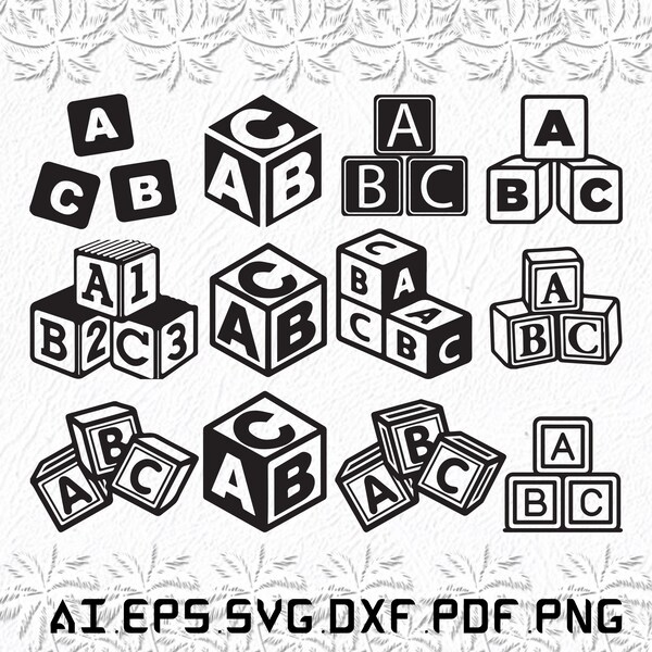 Abc Cubes - Etsy