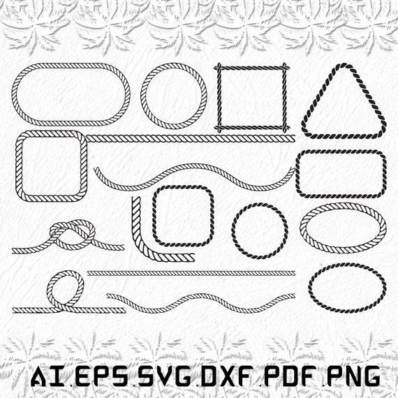 Rope Frame Svg Rope Frames Svg Rope Svg Frame Ropes SVG - Etsy Australia