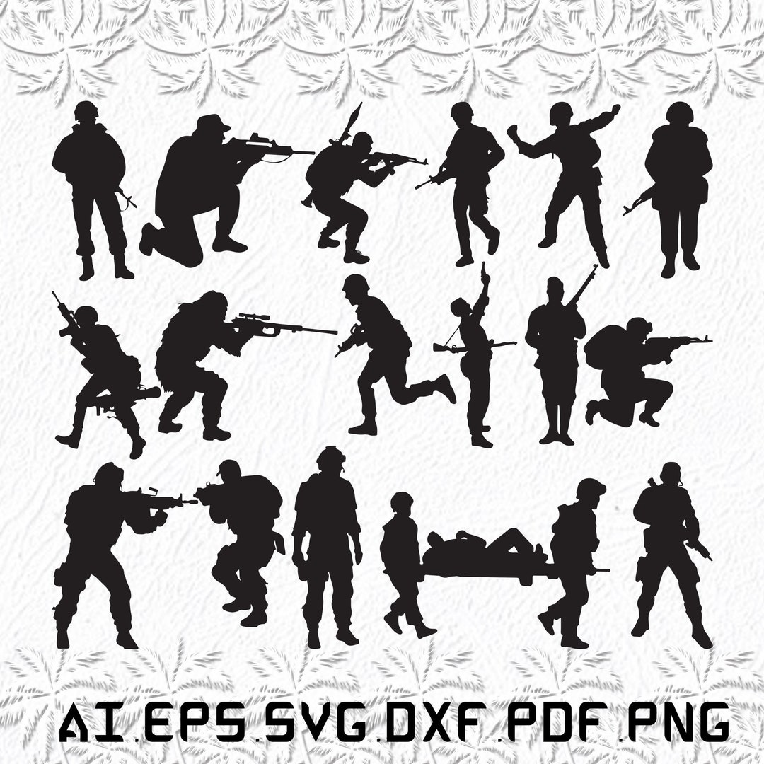 Soldiers Svg, Soldier Svg, Army Svg, Navy, Military, SVG, Ai, Pdf, Eps ...