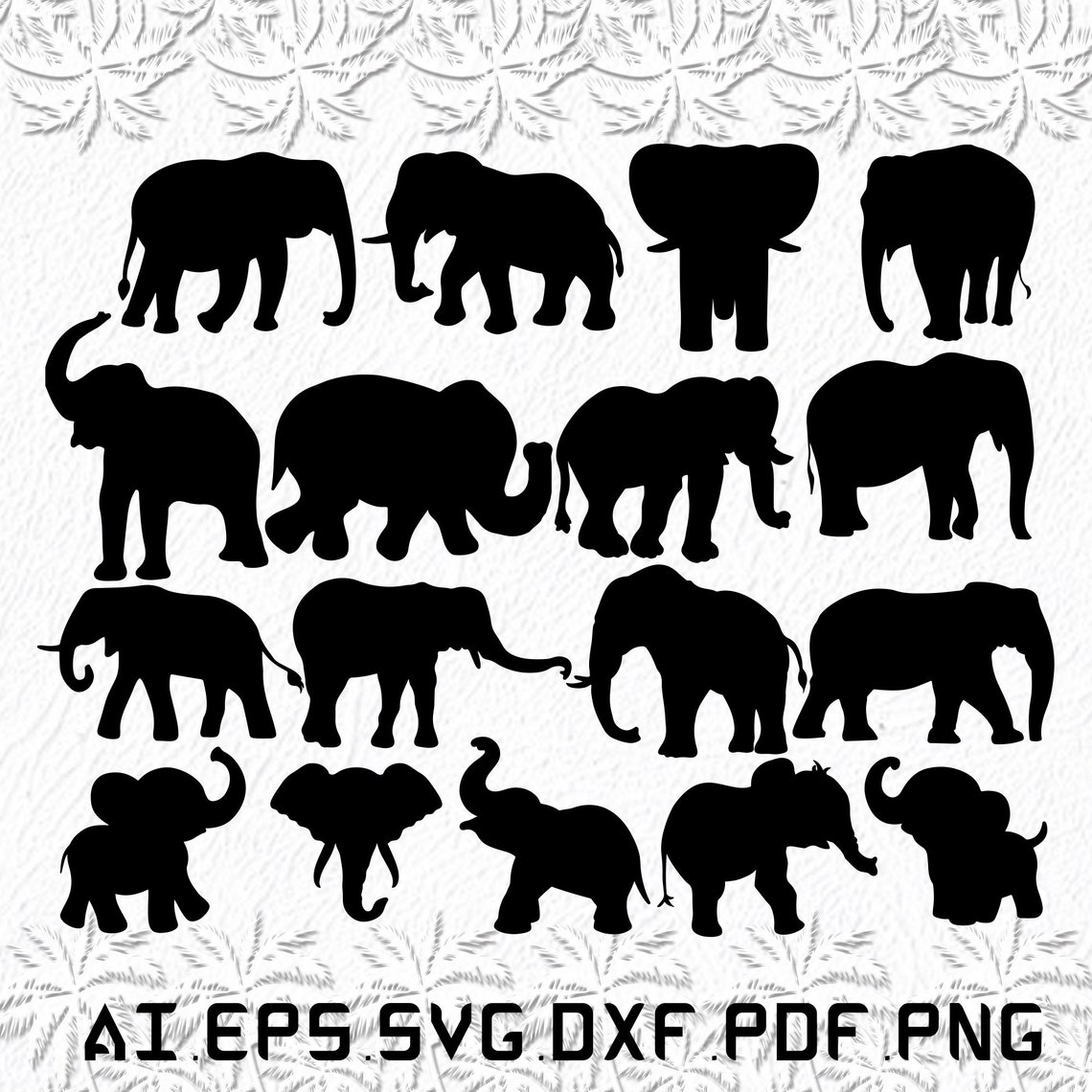 Elephant Svg Elephants Svg Animal Svg Animals Nature SVG - Etsy