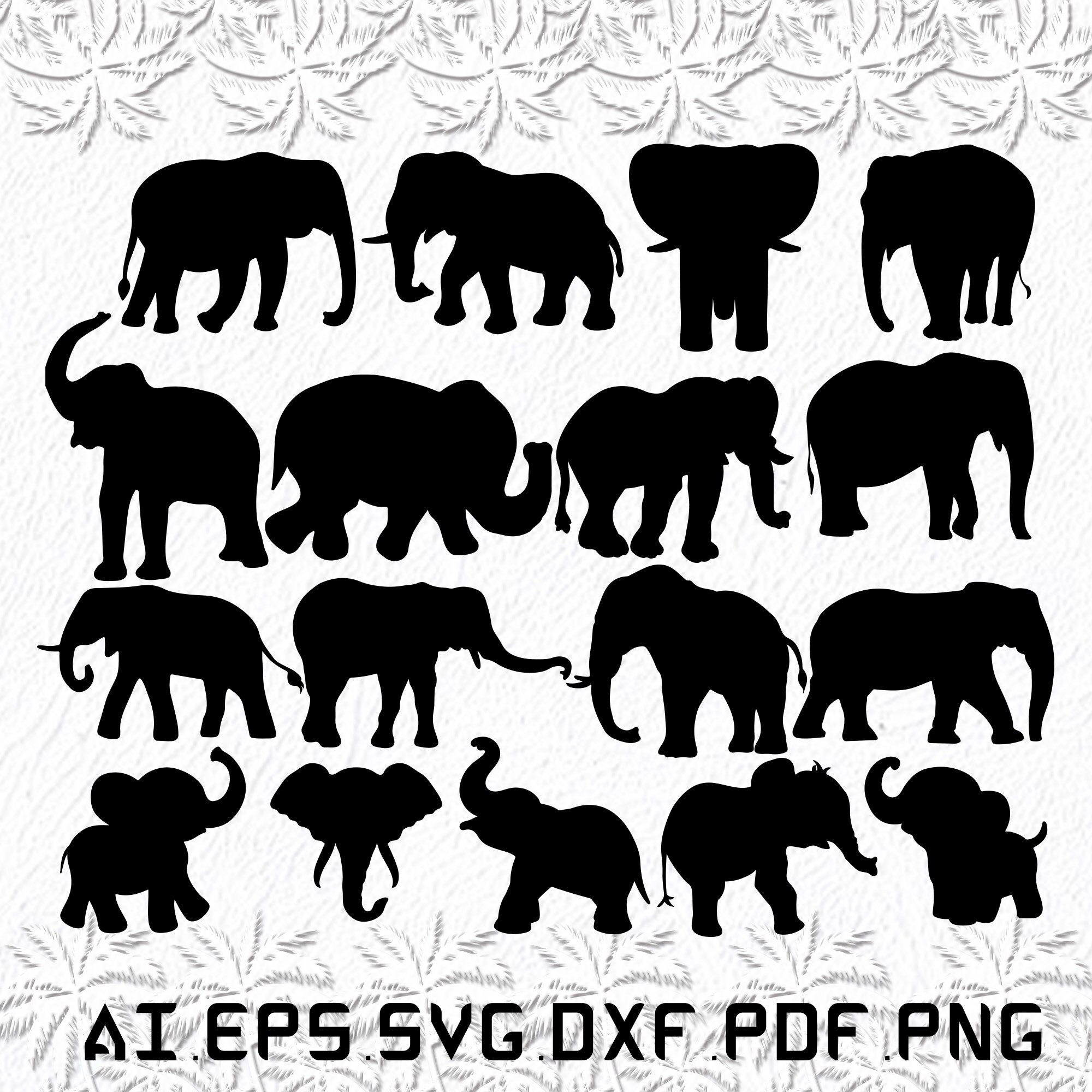Elephant Svg Elephants Svg Animal Svg Animals Nature SVG | Etsy UK