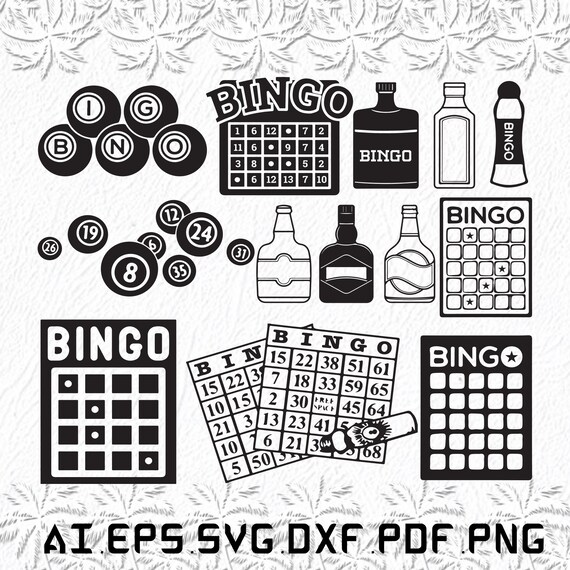Bingo Svg Bingos Svg Bingo Game Svg Bingo Player Bingo | Etsy