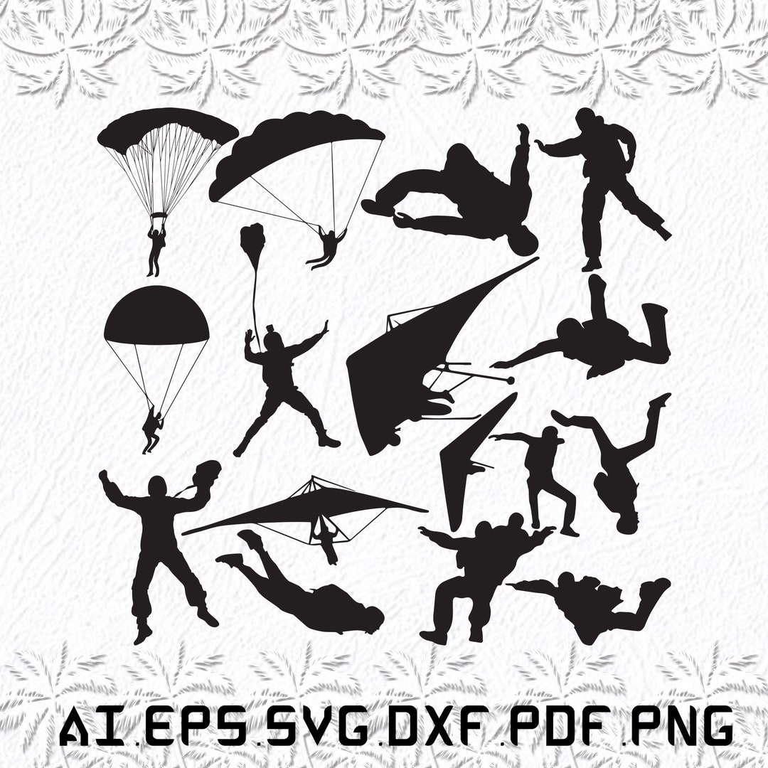 Sky Diving Svg, Sky Divings Svg, Sky Svg, Divings, Diver, SVG, Ai, Pdf ...