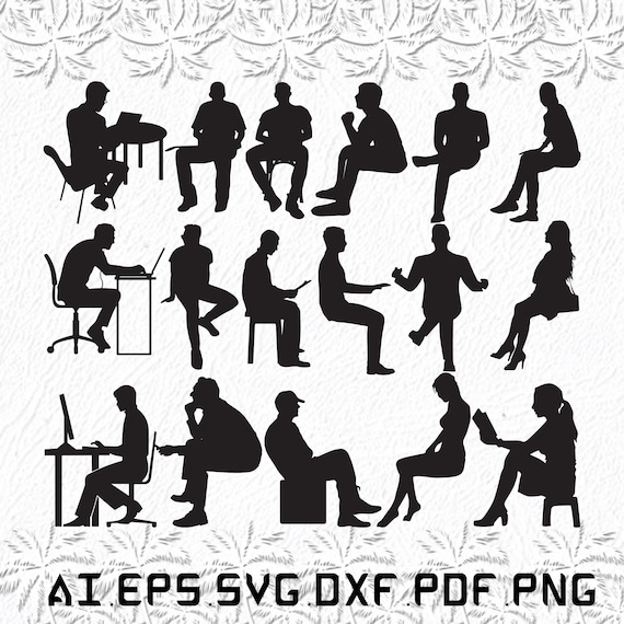 Sitzende Menschen Silhouette Png Sitzende Silhouette