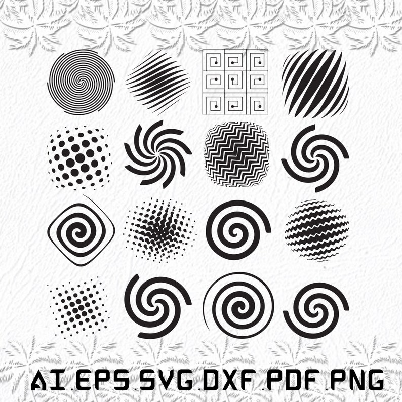 Spirals Pattern Svg, Spirals Patterns Svg, Love Svg, Spirals, Pattern, SVG, Ai, Pdf, Eps, Svg ...