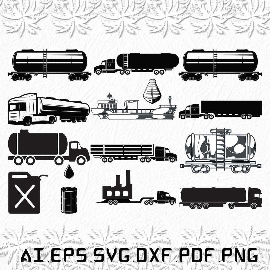Oil Tank Truck Svg, Oil Tank Trucks Svg, Oil Tank Svg, Tank Truck, Oil ...