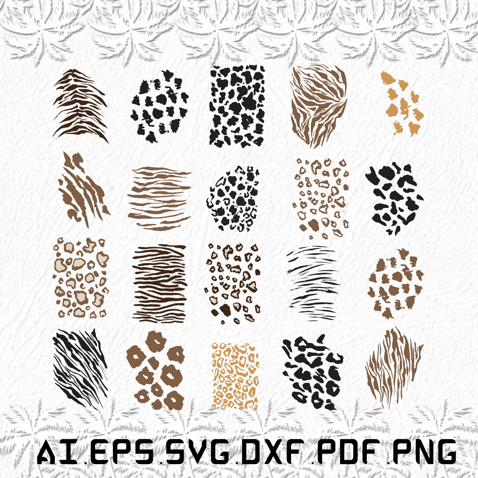 Animal Print svg Animal Prints svg Animal svg Print - Etsy México