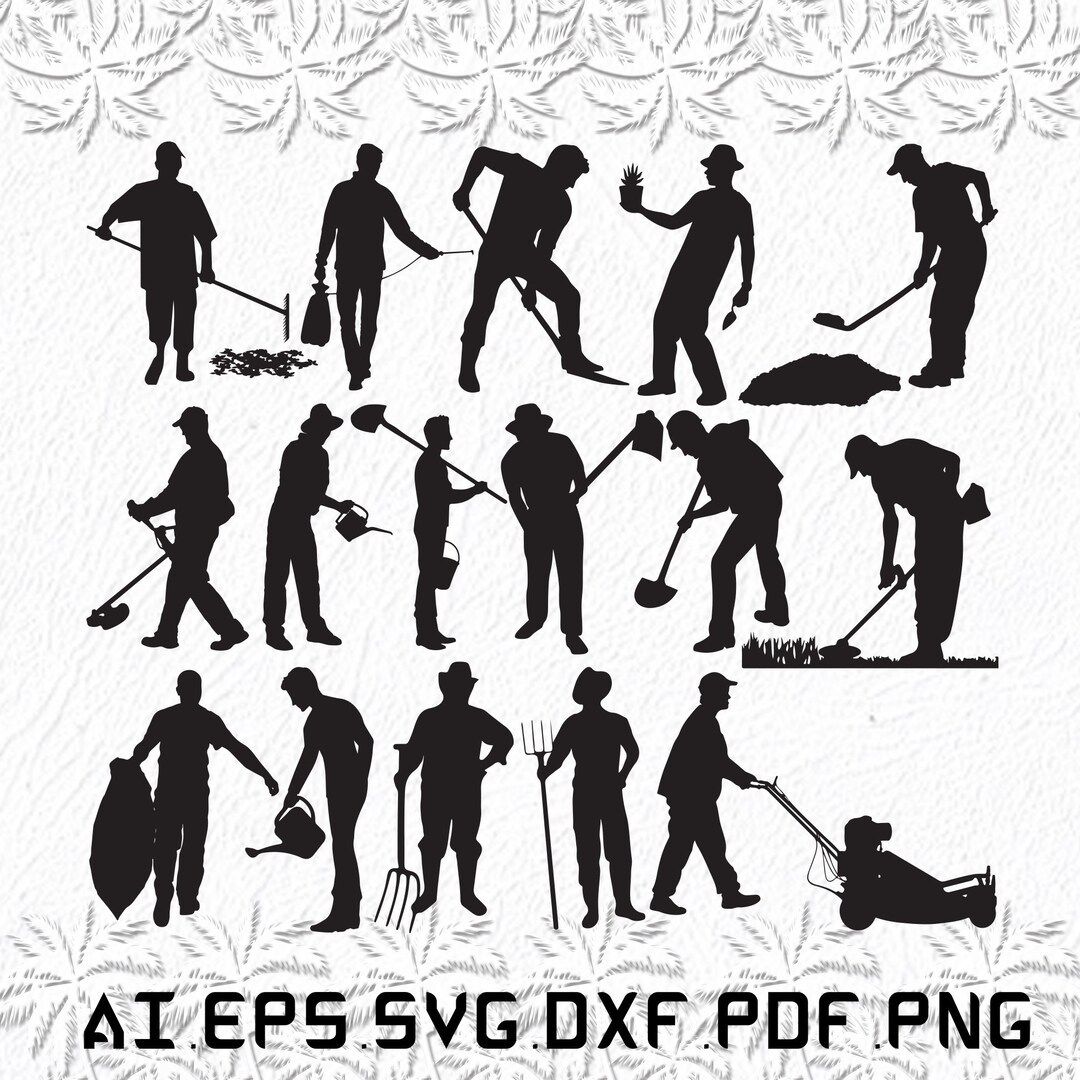 Gardeners Svg, Gardener Svg, Garden Svg, Man, Woman, SVG, Ai, Pdf, Eps ...