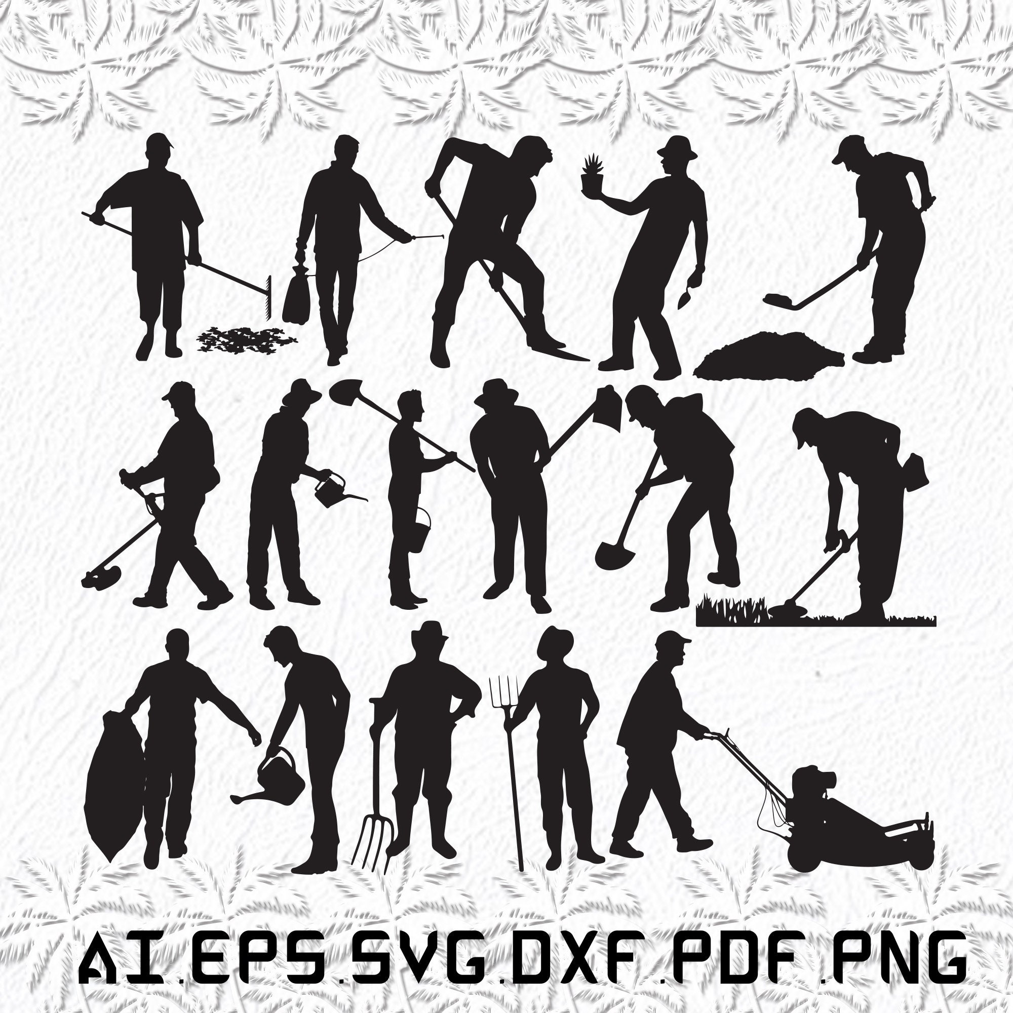 Gardeners Svg Gardener Svg Garden Svg Man Woman SVG Ai - Etsy