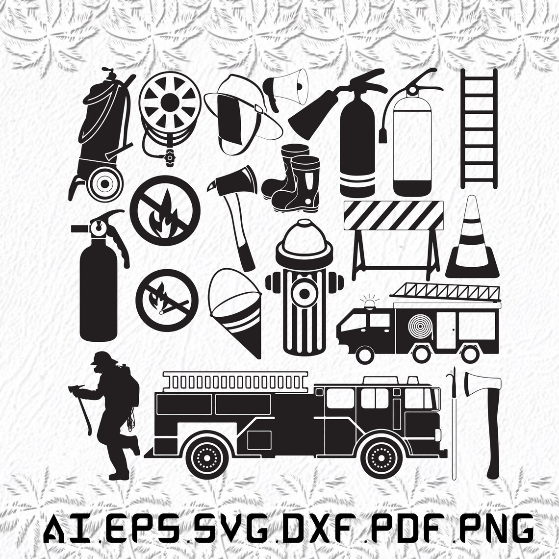 Firefighter Equipment Svg Firefighter Svg Equipment Svg - Etsy