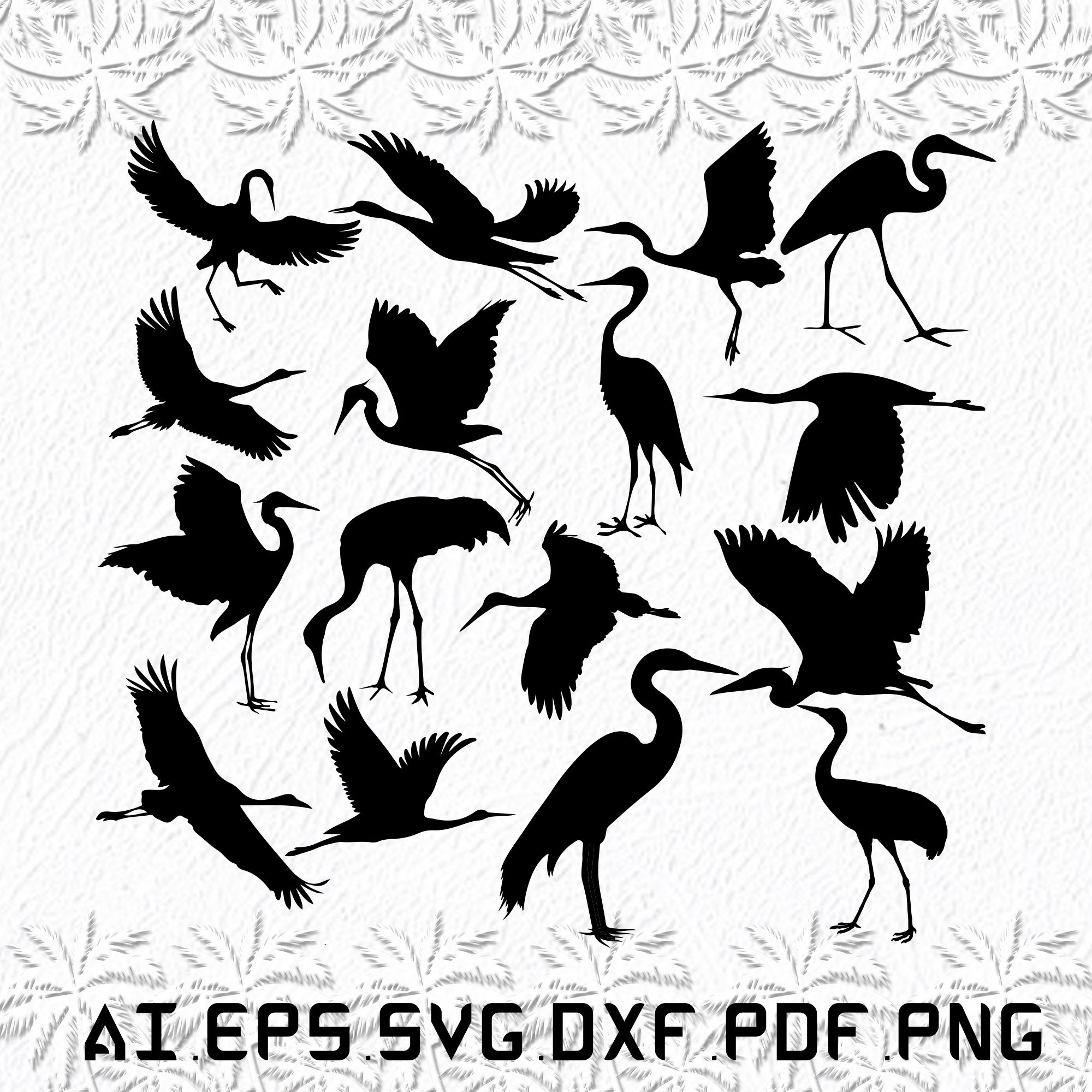 Crane Bird Svg Crane Svg Birds Svg Animal Bird SVG Ai - Etsy Canada