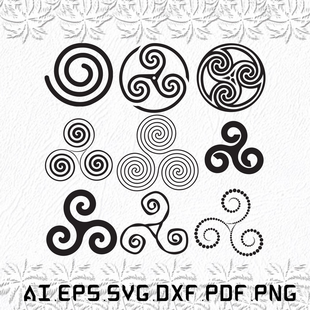 Celtic Spiral Symbol Svg, Celtic Spiral Symbols Svg, Celtic, Spiral ...