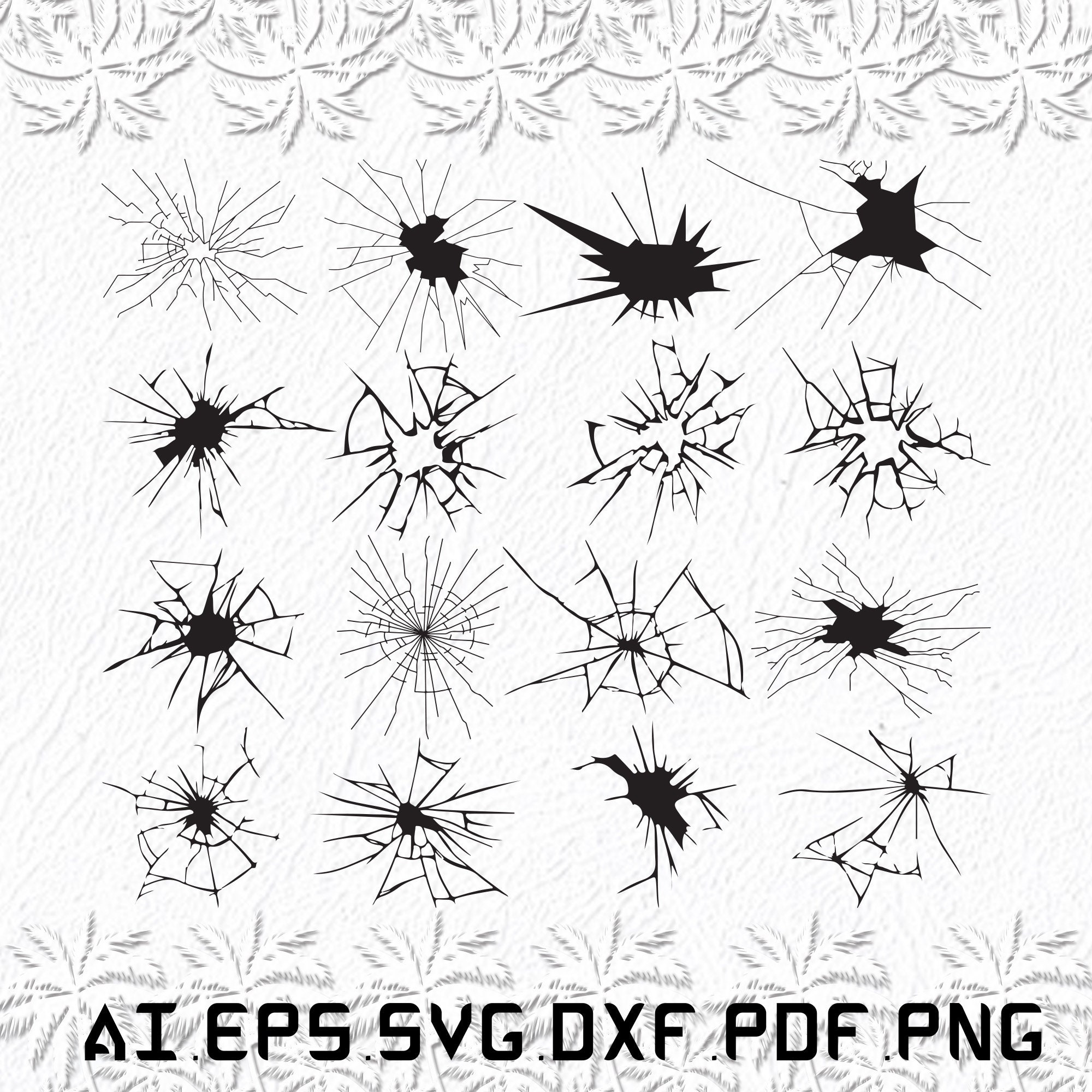 Cracked Glass Svg Cracked Glass Svg Cracked Svg Glass - Etsy UK