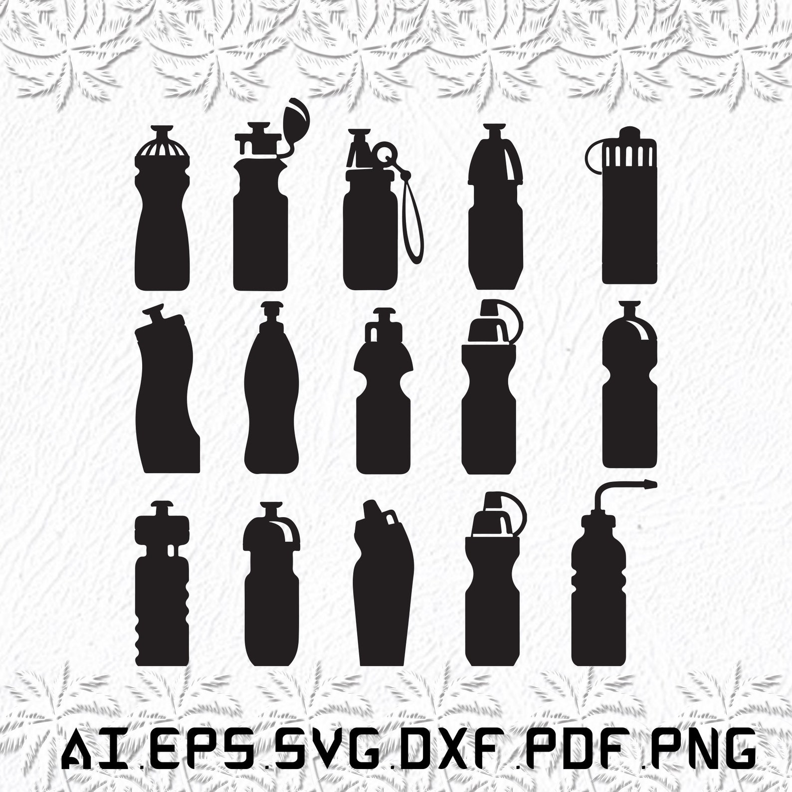 Bottles Svg Bottle Svg Cr7 Svg Cute Water SVG Ai Pdf - Etsy