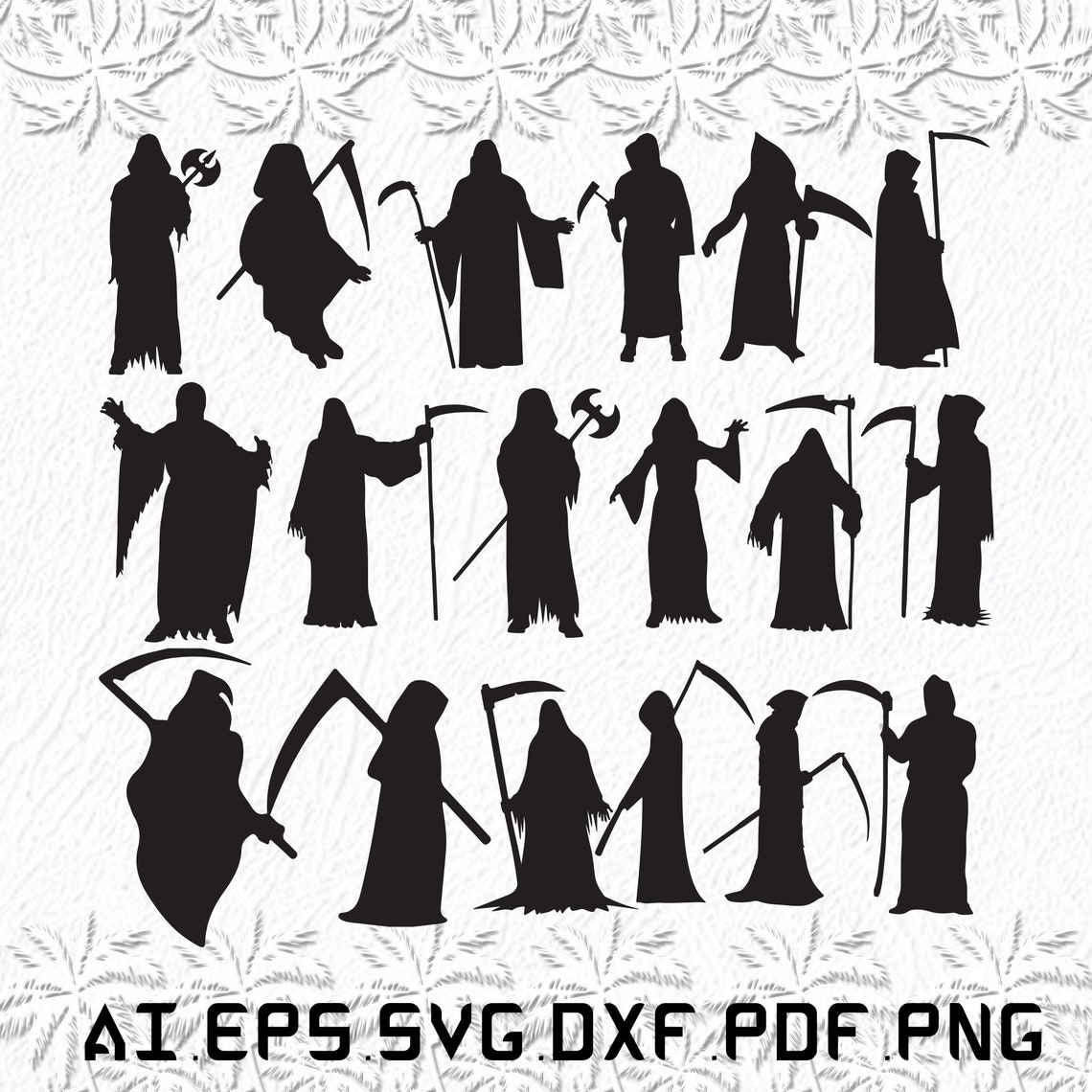 Grim Reaper Man Svg Reaper Svg Man Svg Grim Rip SVG Ai - Etsy