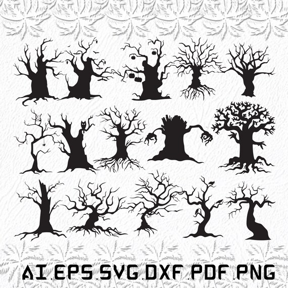 Haunted Tree Svg Haunted Trees Svg Haunted Svg Tree Trees - Etsy