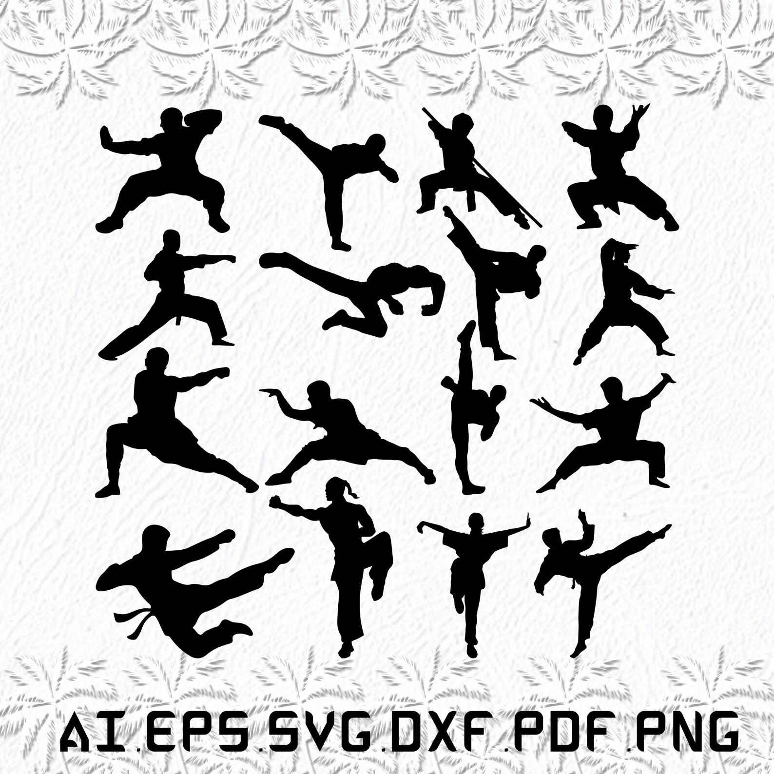 Kung Fu Svg Karate Svg Martial Art Svg Fight Kung SVG | Etsy