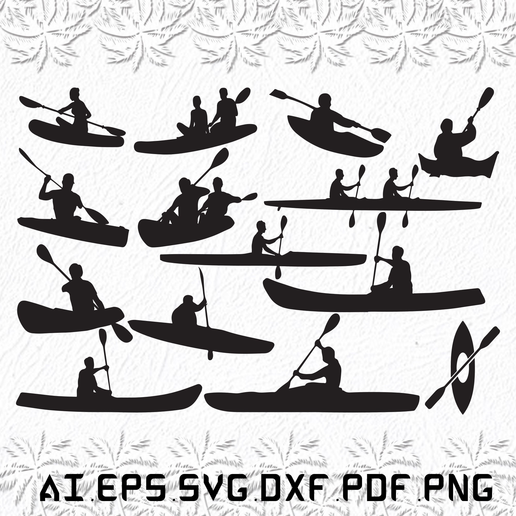 Kayak Svg Kayaks Svg Boat Svg Sport Sports SVG Ai Pdf - Etsy