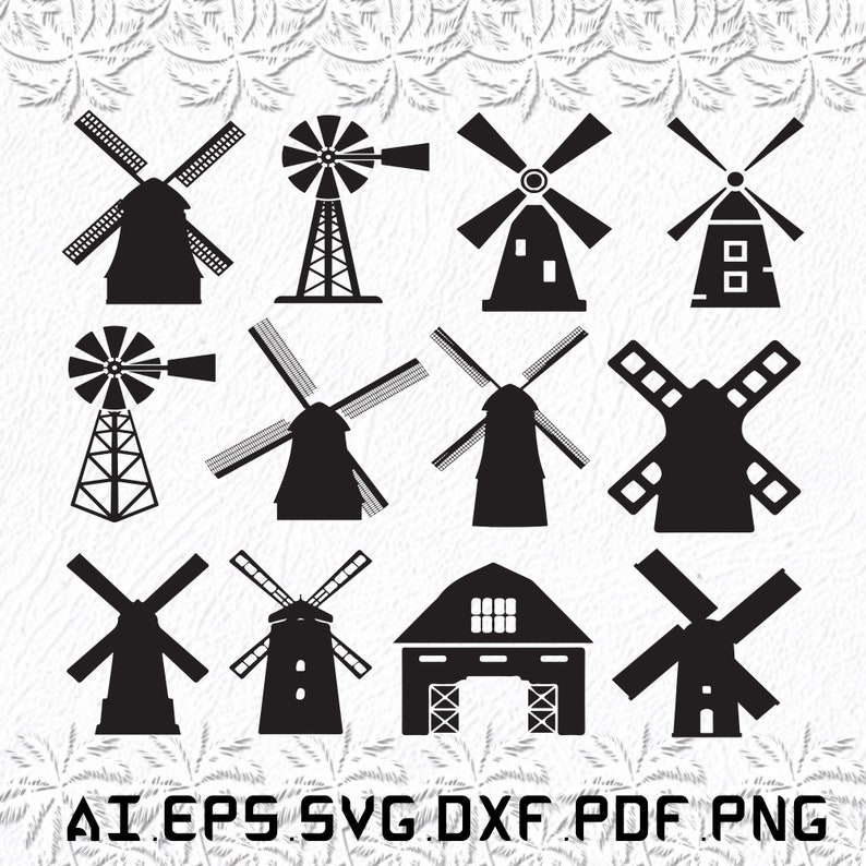Farm Mill Svg Farm Svg Mill Svg Windmill Country SVG Ai - Etsy