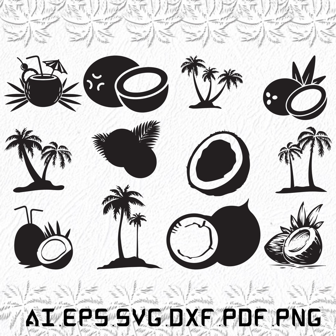 Coconut Svg, Coconuts Svg, Coco Nut Svg, Nut, Nuts, SVG, Ai, Pdf, Eps ...