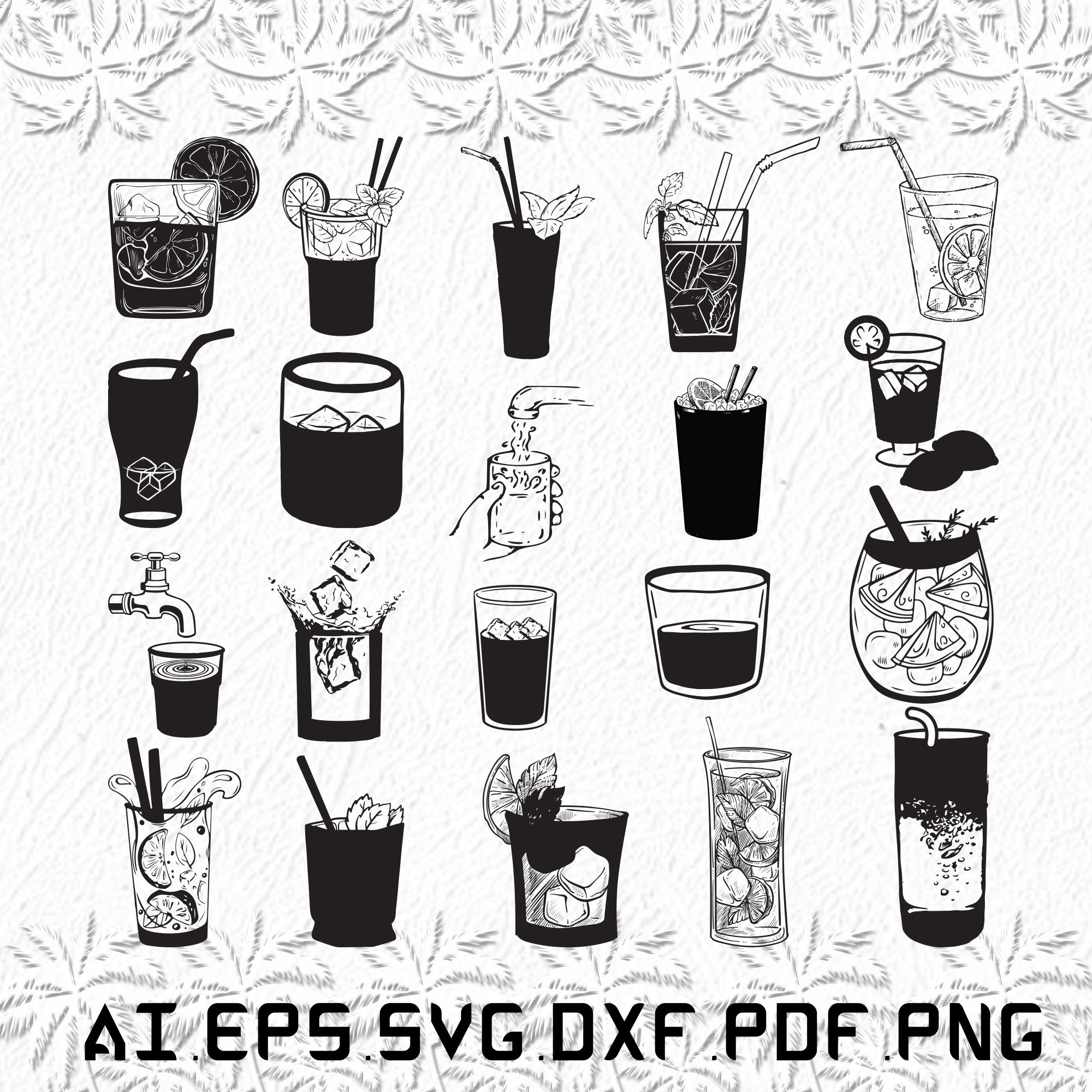 Glass of Water Svg, Glass Svg, Water Svg, Drink, Nature, SVG, Ai, Pdf ...