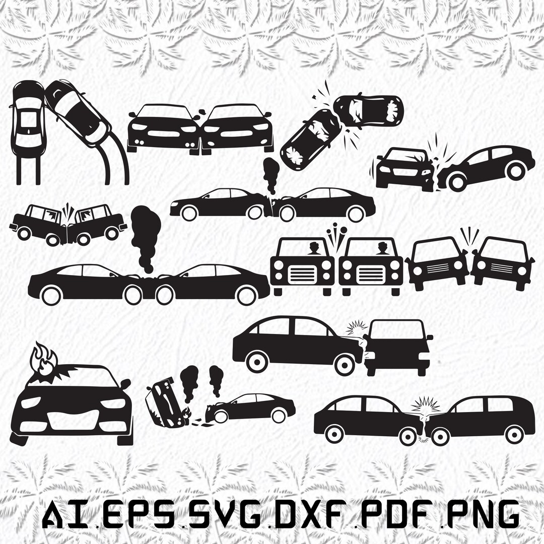 Accident Two Cars Svg, Accident Two Car Svg, Accident Svg, Accidents ...