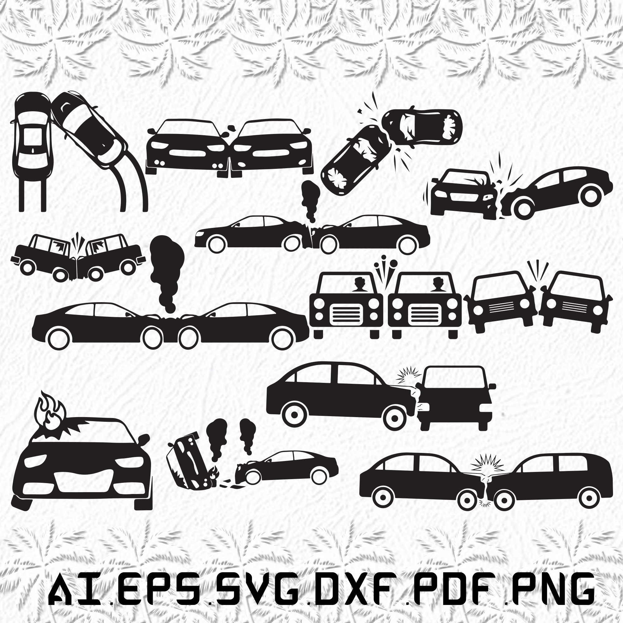 Accident Two Cars Svg, Accident Two Car Svg, Accident Svg, Accidents ...