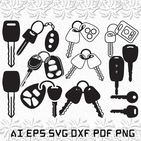 Car Key Clipart Black And White