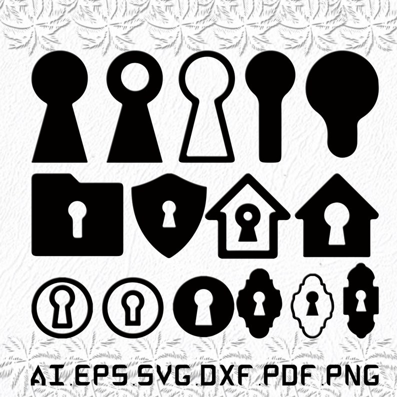 Keyhole Svg Keyhole Symbol Svg Heart Lock Key Svg Symbol | Etsy