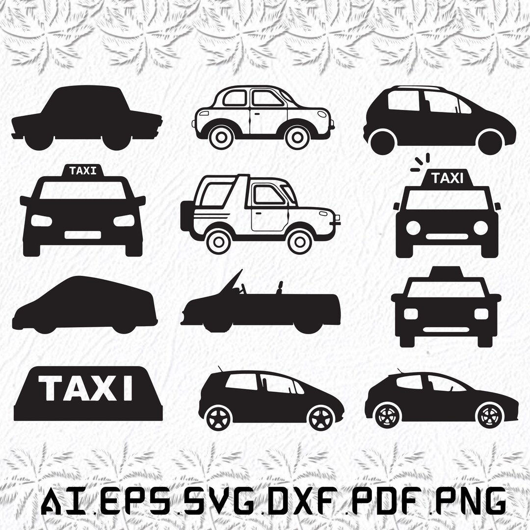 Taxi Svg, Taxis Svg, Love Svg, Hand, Car, SVG, Ai, Pdf, Eps, Svg, Dxf ...