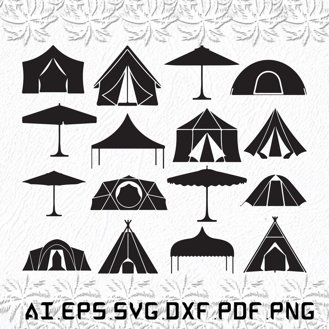 Umbrella Tent Svg, Umbrella Tents Svg, Camp Svg, Umbrella, Tent, SVG ...