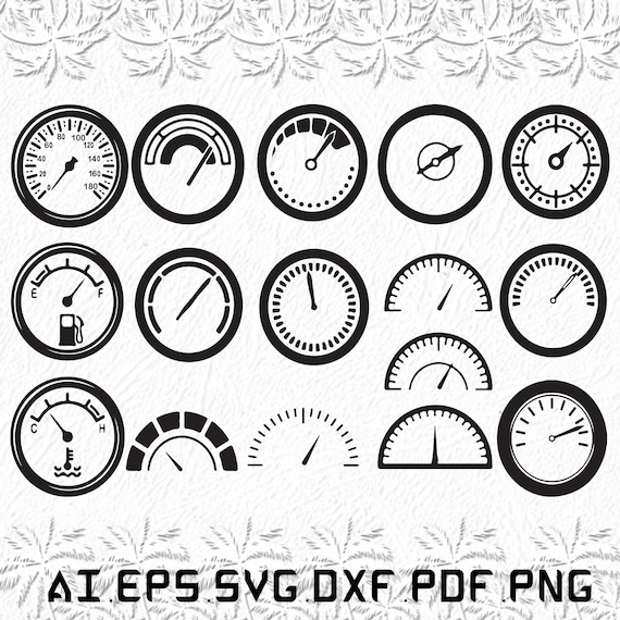 Gauge svg Gauges svg classic svg cute car SVG ai pdf - Etsy Italia