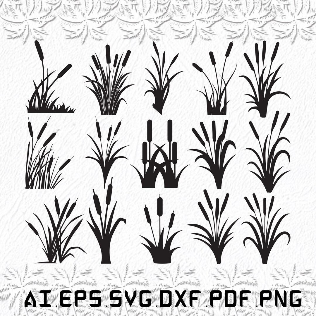 Cattail Svg, Cattails Svg, Nature Svg, Green, Pond, SVG, Ai, Pdf, Eps ...